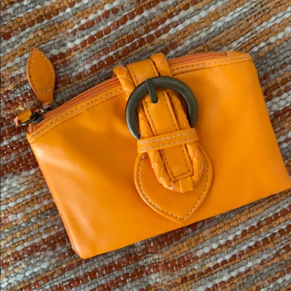 Bags | Orange Belt Buckle Wallet | Poshmark